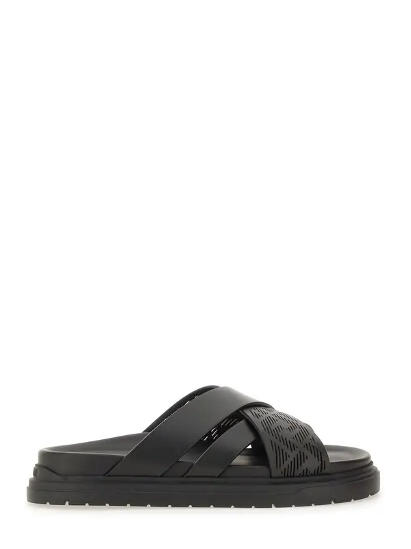 Fendi Criss-cross Slide Sandal