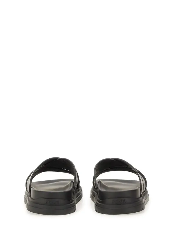 Fendi Criss-cross Slide Sandal