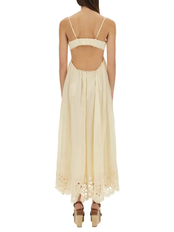 Zimmermann Embroidered Dress - Ivory