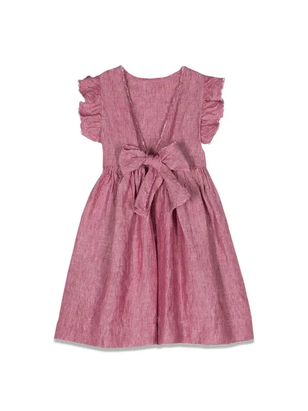 open lace back dress Il Gufo The Owl | Pink Dress VL549M0100
