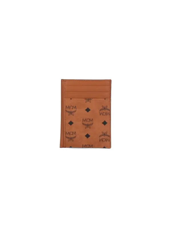 Mcm Mini Card Holder "n/s - Brown
