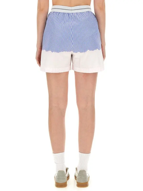 MSGM Logo Band Shorts - Baby Blue