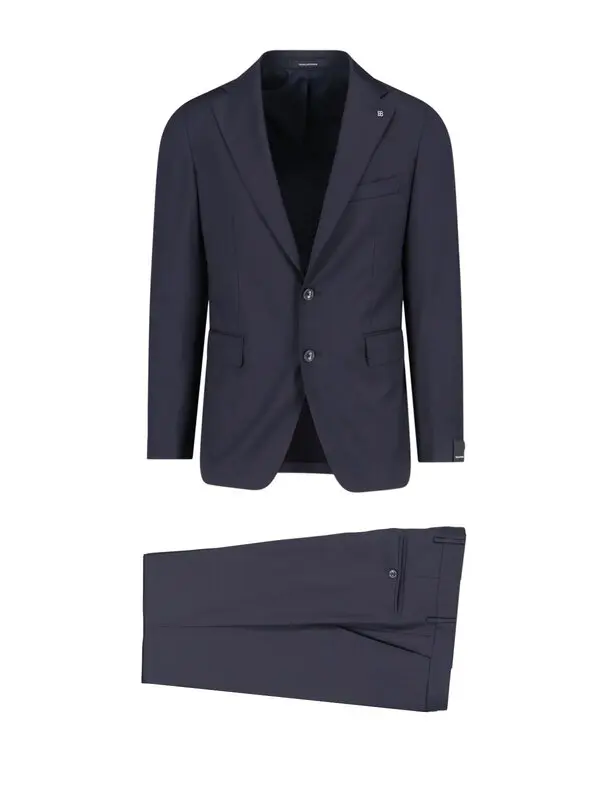 Tagliatore Vesuvio' Single-breasted Suit - Blue