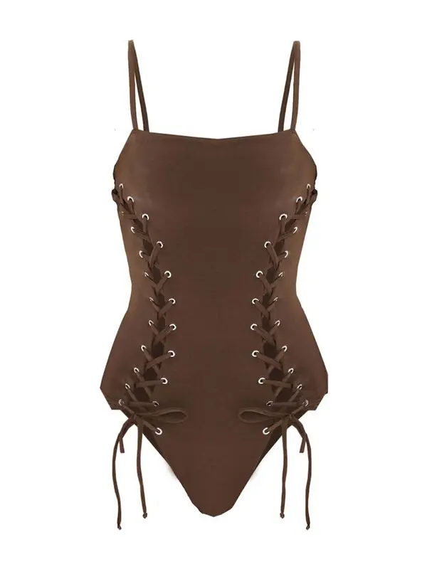 SELIA RICHWOOD Ada One-piece Swimsuit - Brown