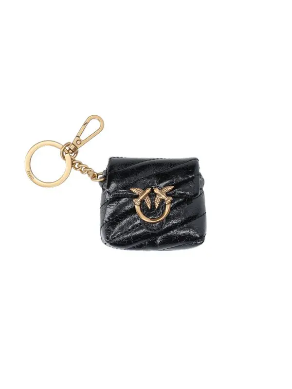 Pinko Love Birds Keyring - Black