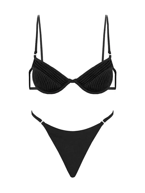 SELIA RICHWOOD Amy Bikini Swimsuit - Black