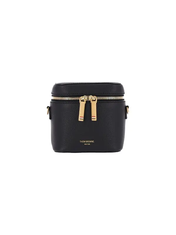 Thom Browne Leather Pouch - Black