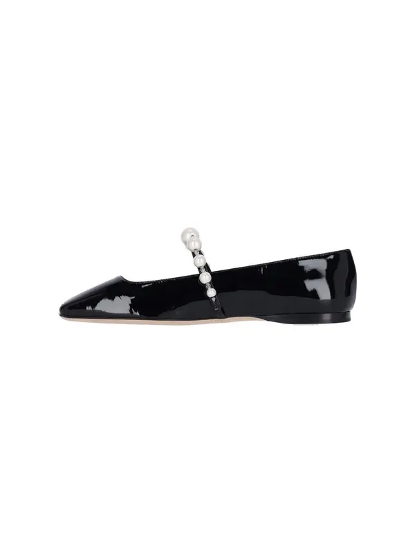 JIMMY CHOO Ade Ballet Flats - Black