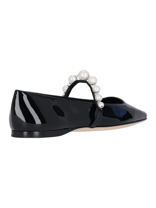 JIMMY CHOO Ade Ballet Flats - Black
