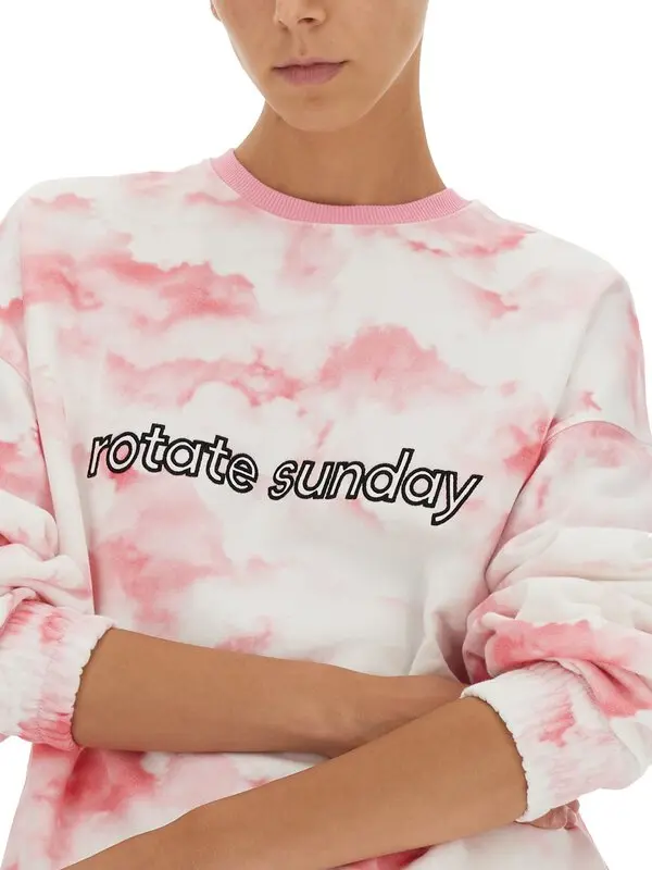 ROTATE BY BIRGER CHRISTENSEN Sweatshirt With Logo Embroidery