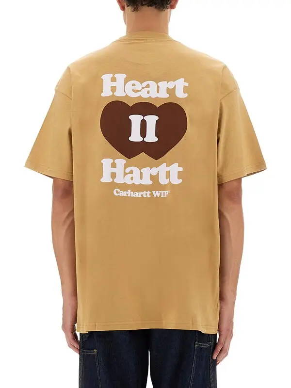 Carhartt Work In Progress Heart Ii Hartt" T-shirt - Beige