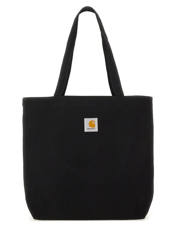 Carhartt Work In Progress Graphic Canvas Tote Bag - Black