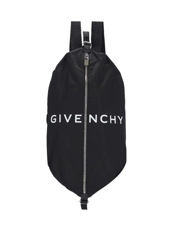 Givenchy G-zip Logo Backpack - Black
