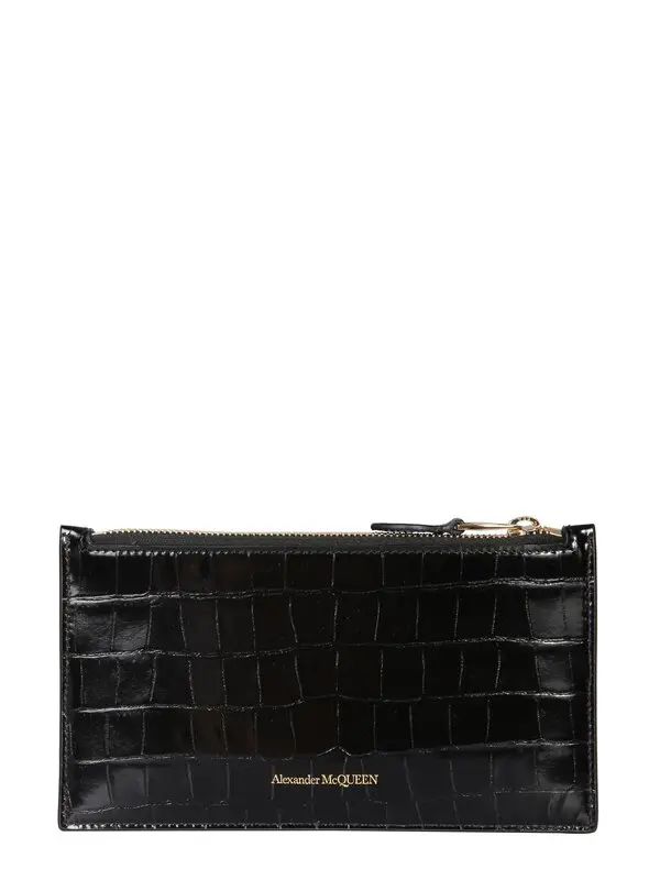 Alexander McQueen Flat Wallet With Zipper