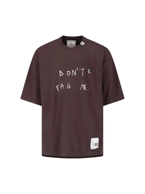 GOLDEN GOOSE Printed T-shirt - Brown