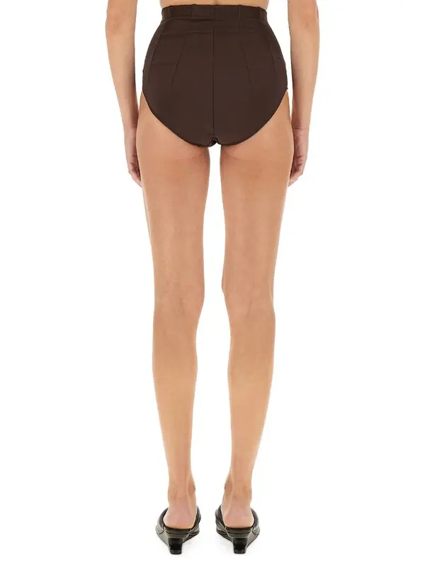 Rick Owens High Waisted Slim Fit Shorts