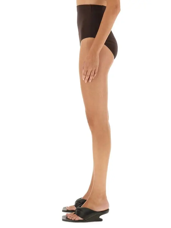 Rick Owens High Waisted Slim Fit Shorts