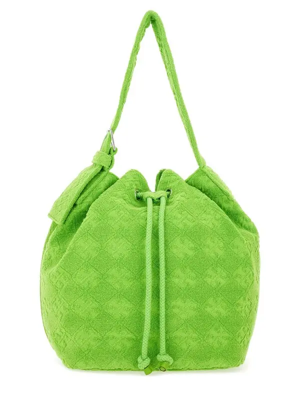 Tory Burch Oversized T Monogram Bucket Bag - Green