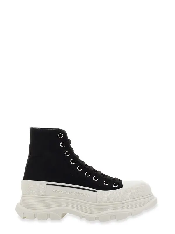Alexander McQueen Tread Slick Lace Up Boots
