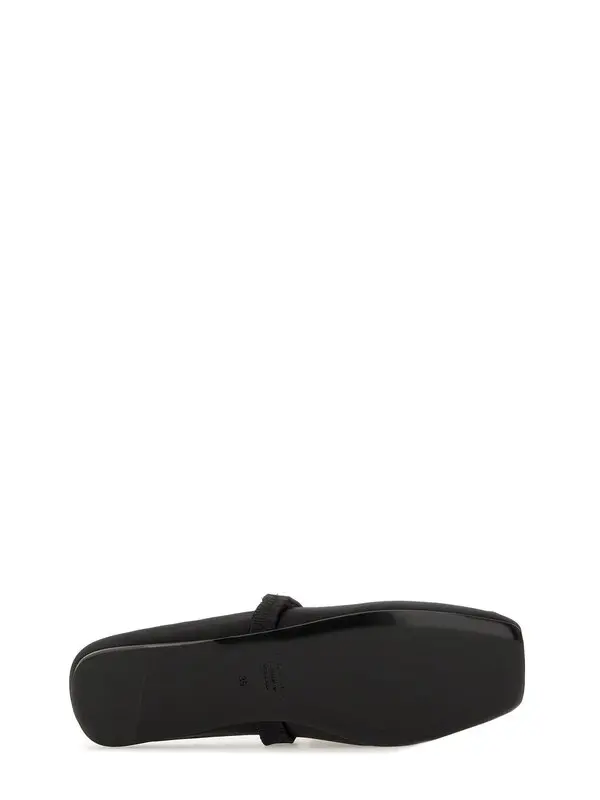 Marni Ballerina Sabot With Bow Detailing - Black