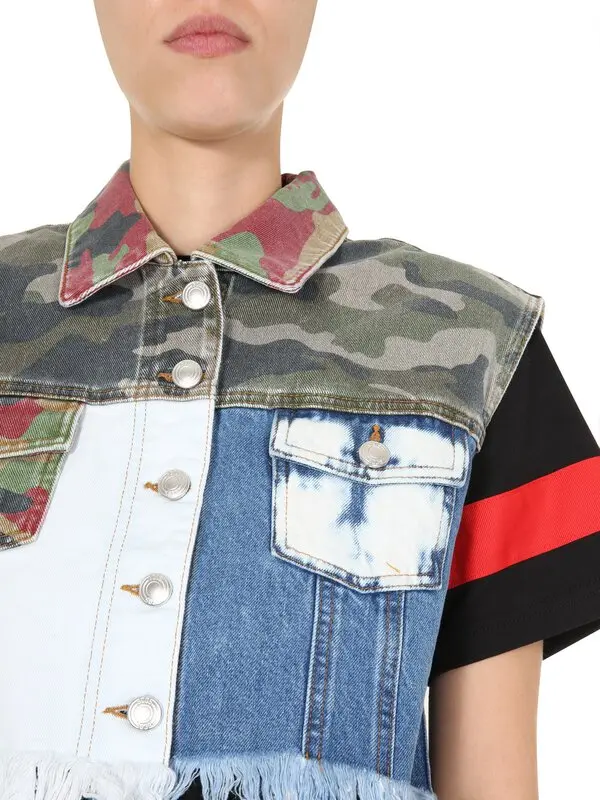 Gcds Denim Vest - Multicolour