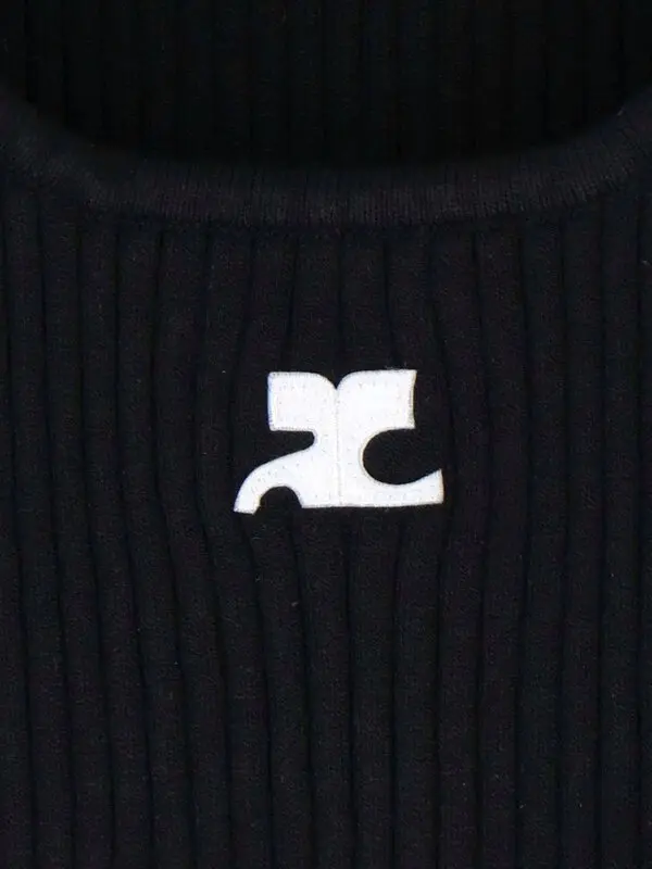 COURREGES Ribbed Tank Top
