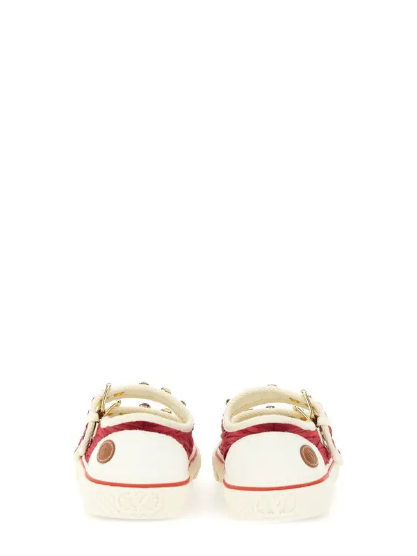 Valentino Garavani Velvet Dollyboard Ballerina Sneaker - Bordeaux