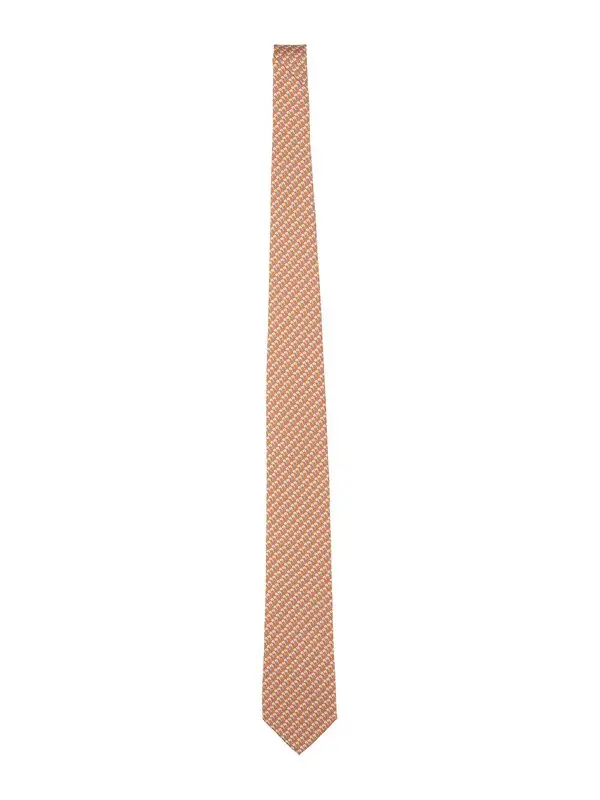 FERRAGAMO Silk Neck Tie - Orange