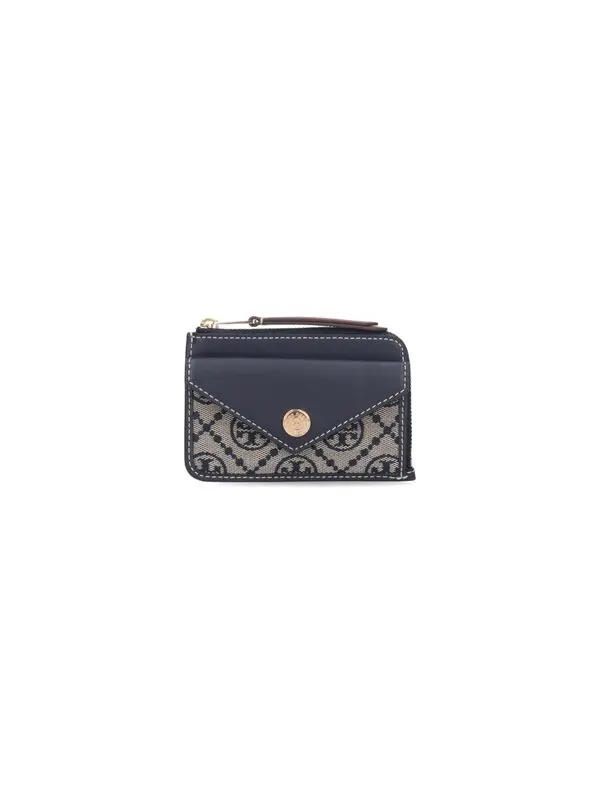Tory Burch T Monogram" Card Holder - Blue