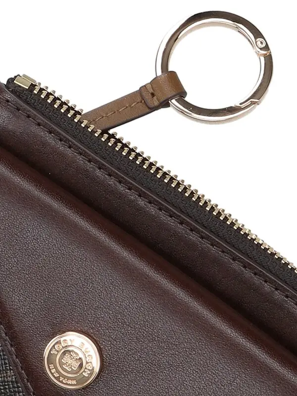 Tory Burch T Monogram" Card Holder - Brown