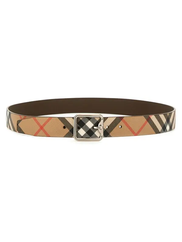 Burberry Reversible Check Belt - Multicolour