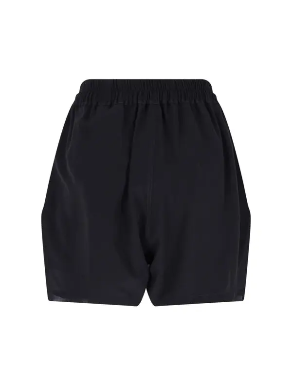 Rick Owens Silk Shorts - Black
