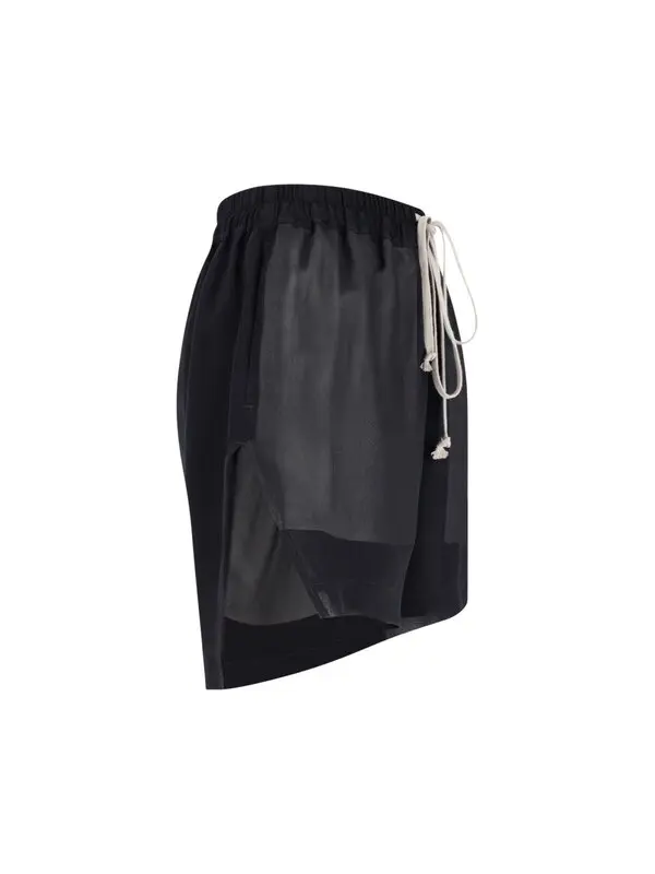 Rick Owens Silk Shorts - Black