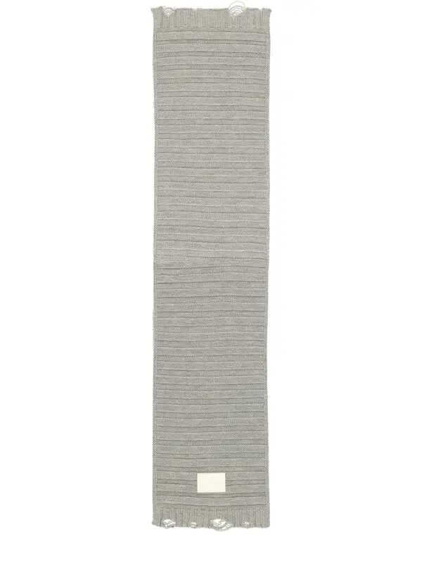 MAISON MARGIELA Wool Scarf - Grey