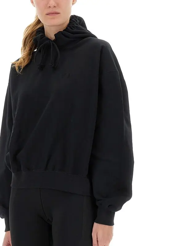 Y3 Hoodie With Logo - Black
