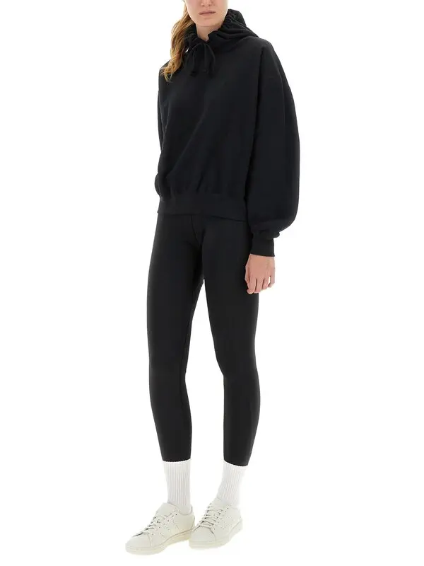 Y3 Hoodie With Logo - Black