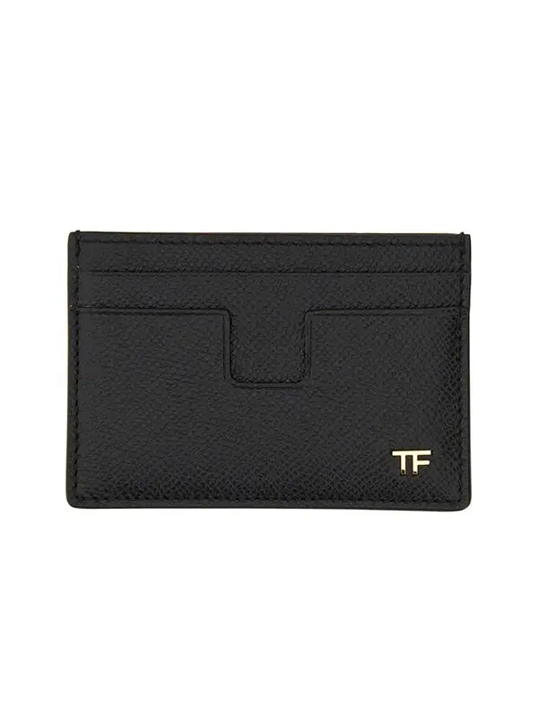 TOM FORD T Line Card Holder - Black