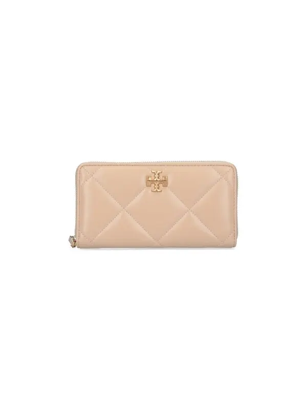 Tory Burch Kira' Continental Zip Wallet - Beige