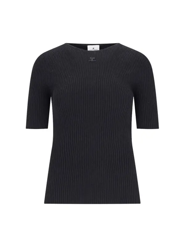 COURREGES Solar Light Logo Sweater
