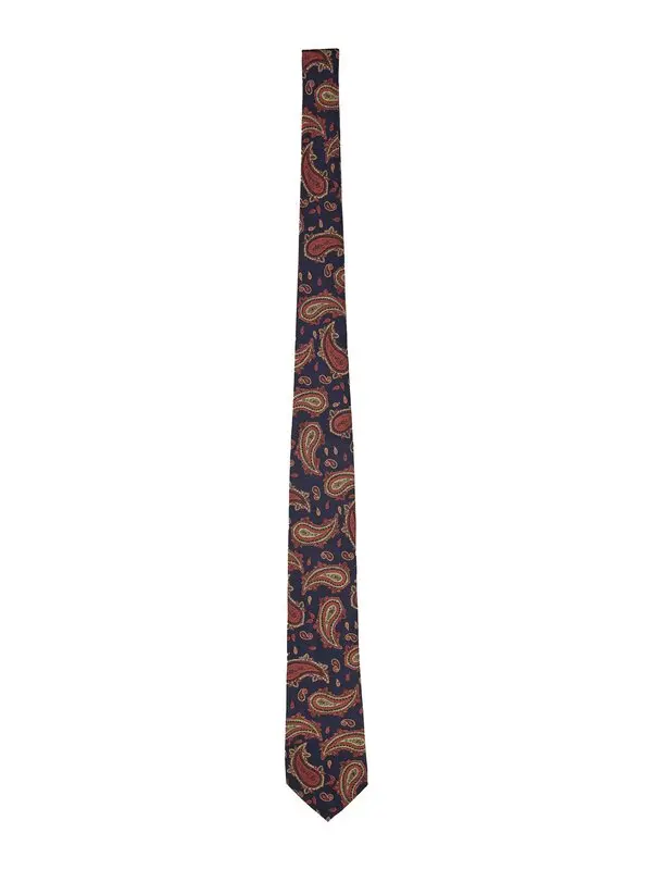 Etro Paisley Jacquard Neck Tie - Blue