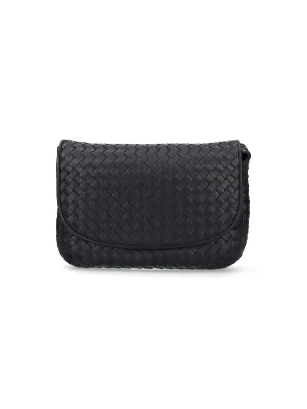 Bottega Veneta Messenger Shoulder Bag - Black