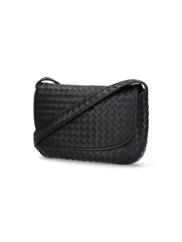 Bottega Veneta Messenger Shoulder Bag - Black