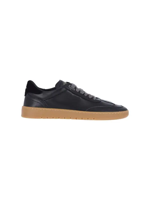 Miu Miu Leather Sneakers - Black