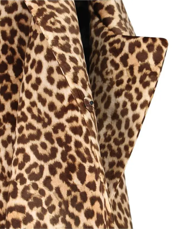 DURAN LANTINK Animal Print Maxi Coat