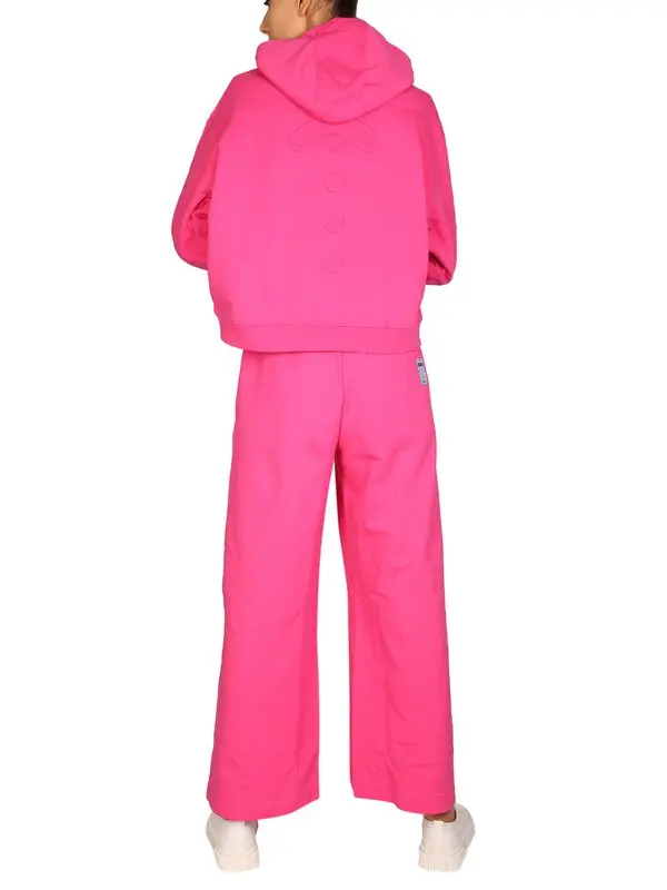 Alexander McQueen Hoodie With Drawstring - Fuchsia
