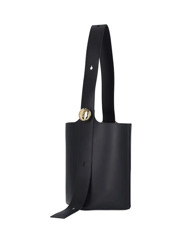 Loewe Pebble Bucket Bag - Black