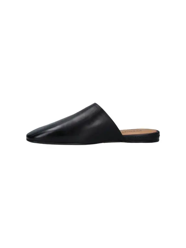 Miu Miu Calf Leather Mules - Black