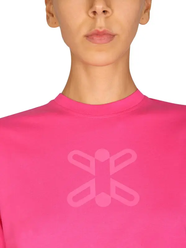 Alexander McQueen T-shirt With Logo - Fuchsia