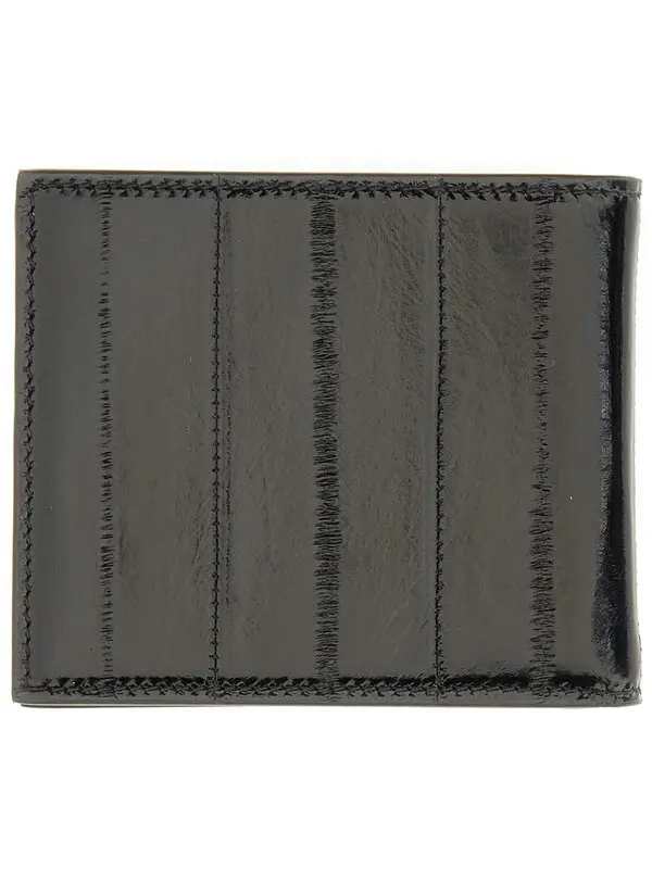 Dolce & Gabbana Eel Skin Wallet - Black