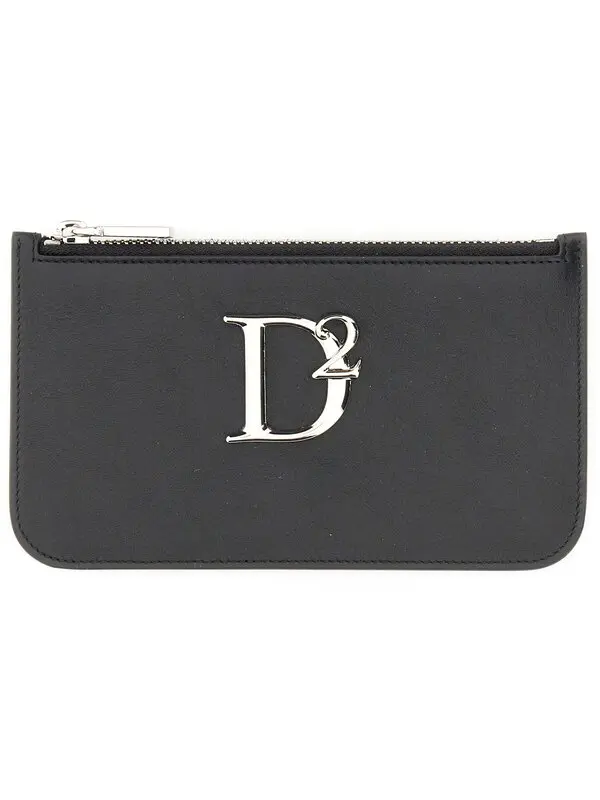 Dsquared2 Pouch With Logo - Black